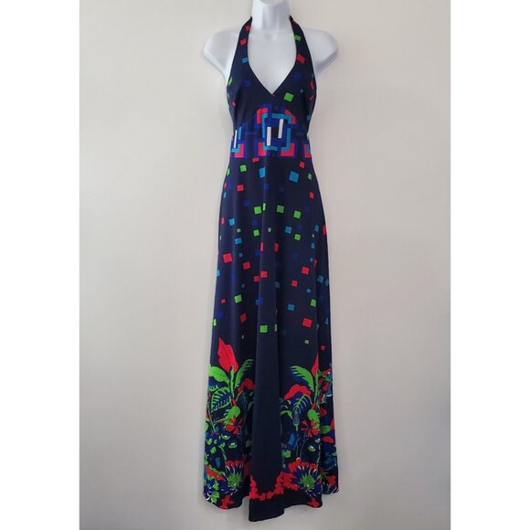 Toplet | Dresses | Toplet London Womens Vintage Geometric Floral Halter ...